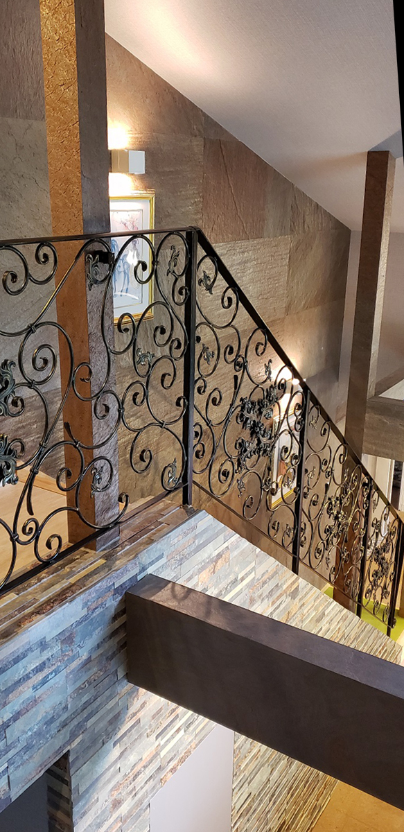 ＃3902｜アイアン製階段フェンス | ロートアイアン・ロートアルミ｜商品カタログ